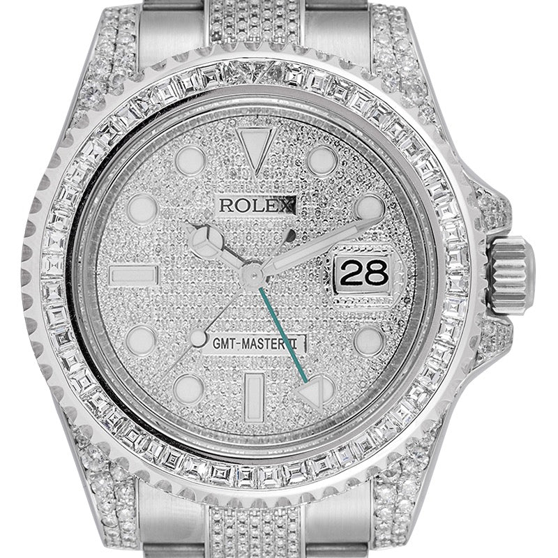 Rolex GMT-Master II 116710LN Custom Diamond Set Unisex Watch