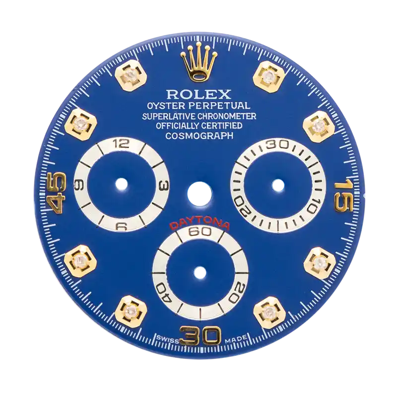 Custom Blue/Diamond Dial for Rolex Daytona - Elegant Upgrade