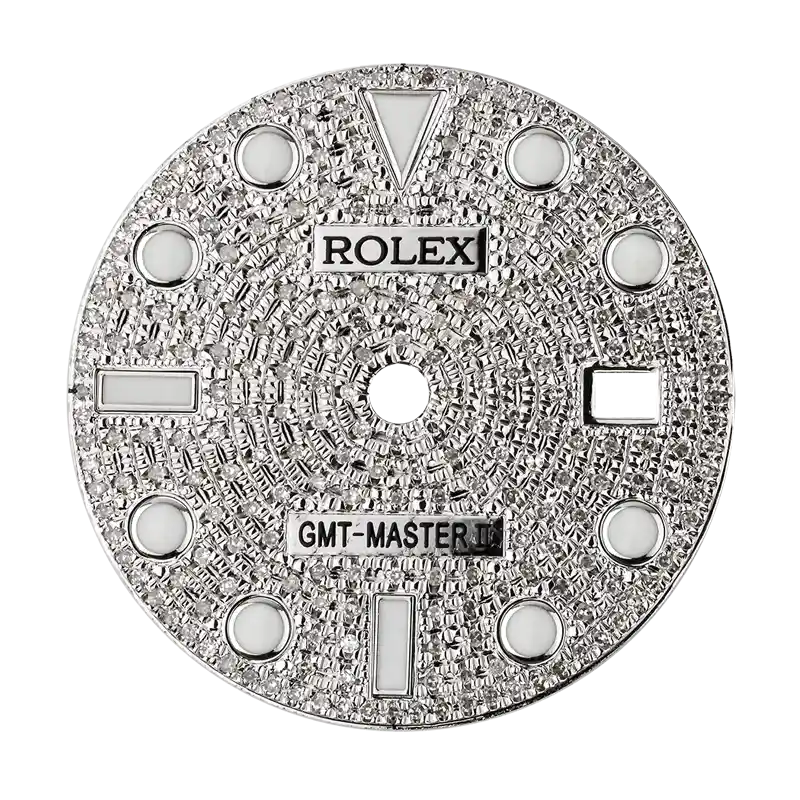 Buy Rolex GMT-Master II 40mm Diamond Pave Custom Dial - Unique Design